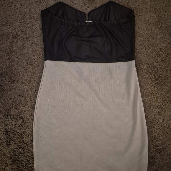 Tobi | Dresses | Tobi Black And Gray Mini Dress | Poshmark
